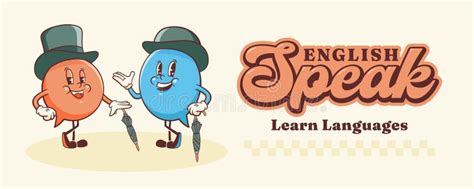 Vector English Talk Language Learning Group Of British Gentleman