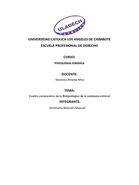 Universidad Catolica Los Angeles De Chimbote Pdf Sicología