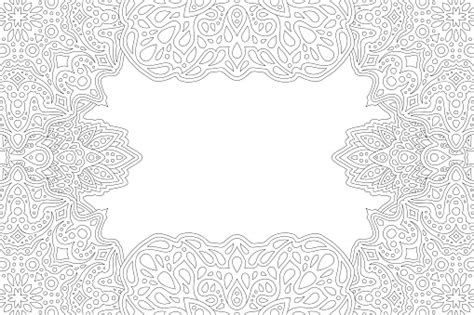 ヴィンテージフレーム付き大人の塗り絵のためのアート お絵かきのベクターアート素材や画像を多数ご用意 お絵かき もつれる