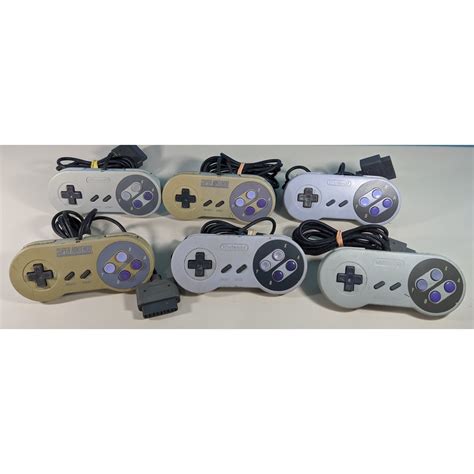 Lote 6 Controles Super Nintendo Snes Com Defeito Leia Shopee Brasil