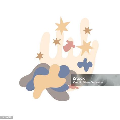 곡선 줄무늬 추상 모양 원형 형성된 벡터 일러스트레이션 차분한 스칸디나비아 보호 색상의 미니멀리스트 디자인 요소 카드 배너 포스터 벽 예술에 대한 미니멀리스트 컬렉션 0명에