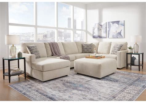 Edenfield 3 Piece Sectional With Ottoman