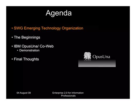 Ibm Presentation E2 0 Sydney Ppt
