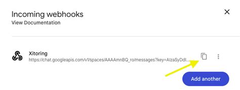 Google Chat Integration Xitoring Document