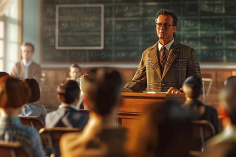 Teacher Leading A Class Debate Premium Ai Generated Image