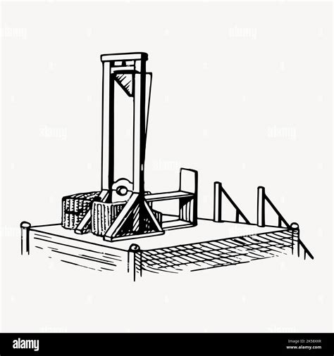 Guillotine Clipart Vintage Executing Apparatus Illustration Vector Stock Vector Image And Art Alamy
