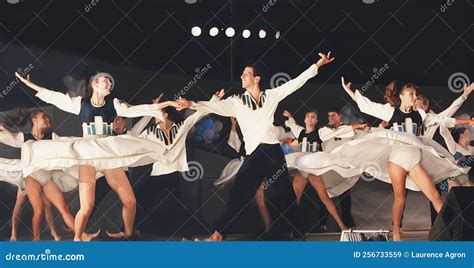 Dance With The Israeli Flags During The Jerusalem Day Israeli National