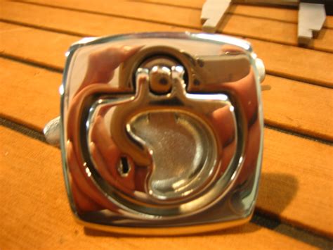 Square Stainless Marine Boat Compression Hatch Latch New Old Stock