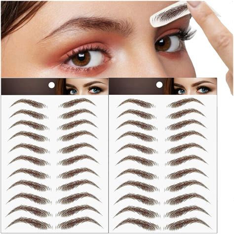 Amazon 22 Pairs 4D Eyebrows Tattoo Hair Like Authentic Eyebrows
