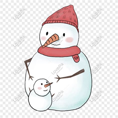 겨울 눈사람 게임 일러스트 레이션 Png 일러스트 무료 다운로드 Lovepik