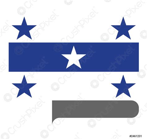 Flag Horizontal Shape Pointer For World Map Stock Vector 2461231