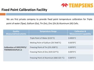 Contact Temperature Sensor Calibration Pptx
