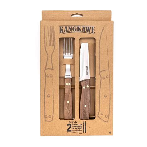 Set 2 Cuchillo Y 2 Tenedor Kangkawe Profesor Klocker