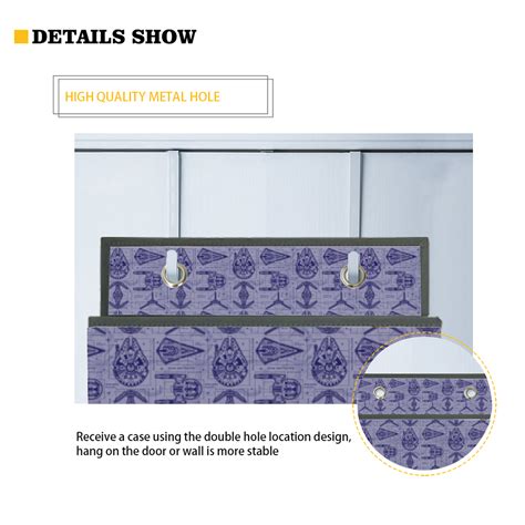 Star Wars Ship Blueprints 4 Tier Hanging Shelf Wall Closet Storage Org
