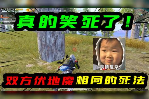 和平精英： 笑死了！敌方和我方的伏地魔，一模一样死法！和平精英吃鸡和平精英死法