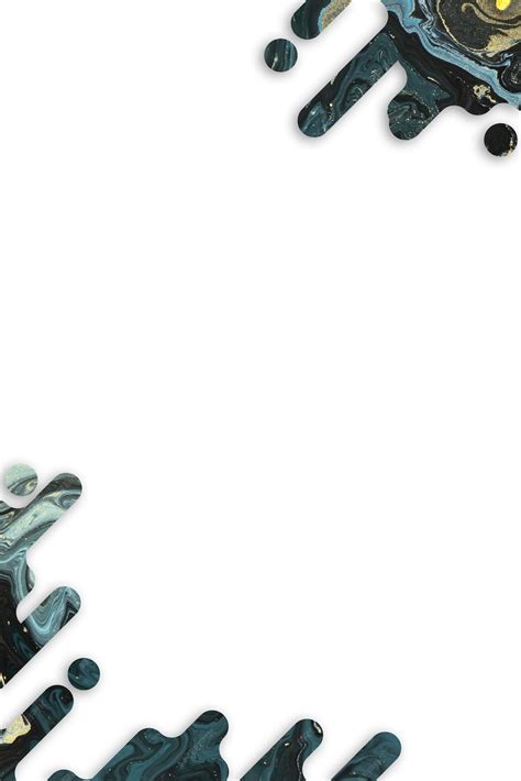 Premium Photo Dark Fluid Frame Template Design Element