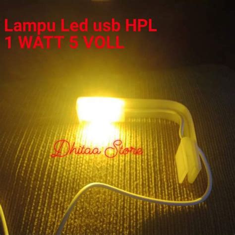 Jual Lampu Hias Aquarium LED USB HPL 1watt 5 Voll Cahaya Kuning
