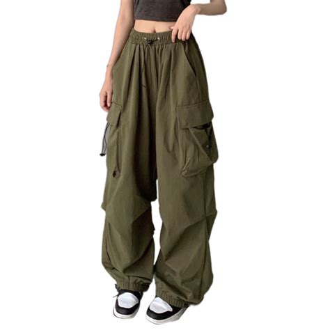 Ttuhywxi Casual Pants Women Baggy Cargo Pants Streetwear Hop Joggers