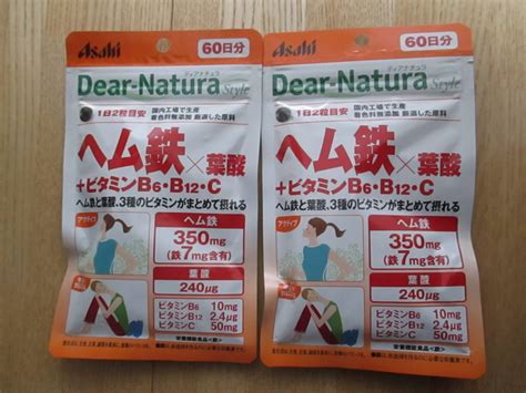 Yahooオークション ディアナチュラスタイル ヘム鉄×葉酸 ビタミンb