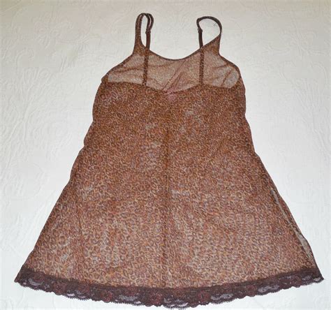 VICTORIA S SECRET Leopard Print Sheer Mesh Short Chem Gem