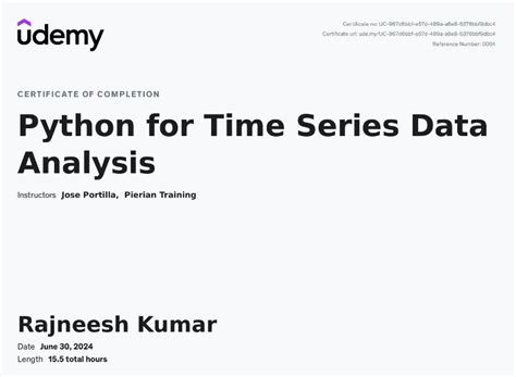 Timeseries Python Datascience Rajneesh Kumar