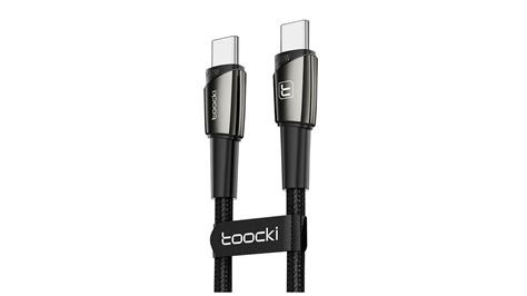 Toocki Txctt 14 Lg01 Usb C Apa Usb C Apa Adat és Töltő Kábel Fekete