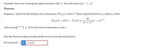 solved consider the error in using the approximation sinθ≈θ
