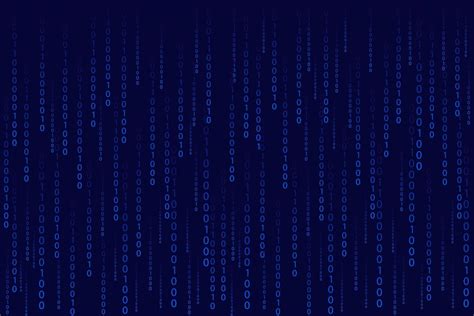 Premium Vector Matrix Style Binary Code Digital Number Background Vector