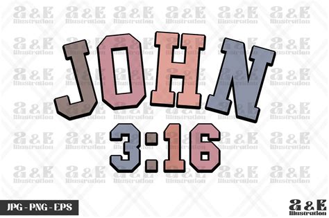 Christian John 316 Bible Verse Graphic By Aande Illustration · Creative