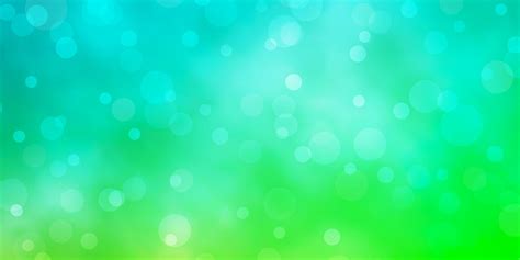 Light Green Vector Texture With Disks Abstract Decorative Design In Gradient Style With Bubbles