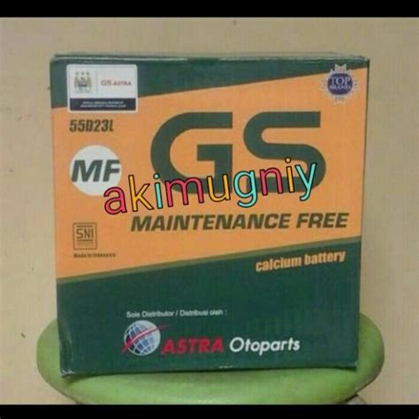 Jual Aki 55d23l Gs Astra Mf 12v 60ah Xtrail Camry Juke Serena Innova