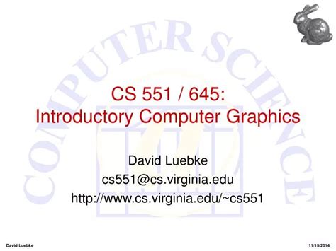 Ppt Cs 551 645 Introductory Computer Graphics Powerpoint