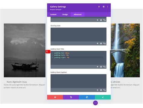 How To Reveal Gallery Text With Divi Divigrid