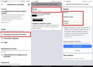 Cómo poner un solo nombre en Facebook 2025