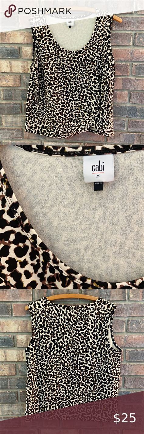 Cabi Size M Knotty Tank Spotted Leopard Cabi Spotted Leopard
