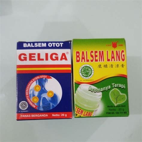 Jual Balsem Lang Dan Balsem Geliga 20gr Pcs Shopee Indonesia