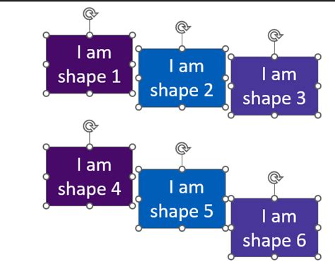 powerpoint vba aligning grid of shapes into rows stack overflow