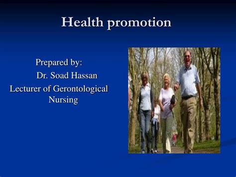 Ppt Health Promotion Powerpoint Presentation Free Download Id 6152333