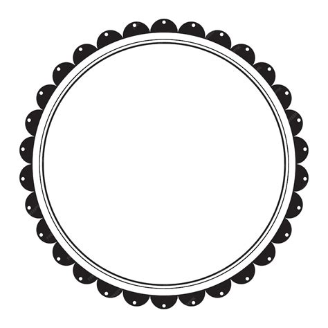 Premium Vector Simple Delicate Circle Border Element Decoration
