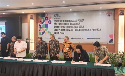Kick Off Program Kuliah Kewirausahaan Pemuda Deputi Bidang Pengembangan Pemuda Kementerian