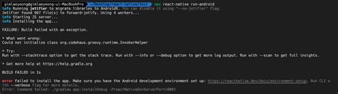 Error Npx React Native Run Android