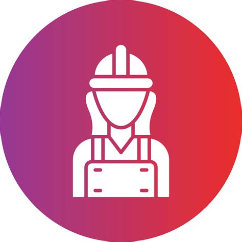 Vector Design Lady Worker Icon Style 22531589 Vector Art At Vecteezy