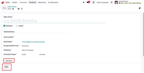 Sales Team In Odoo 17 Sales Odoo V17 Enterprise Edition Book