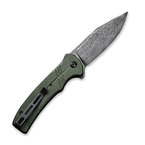 Civivi Cogent Edc Knife Micarta Handle Damascus Blade