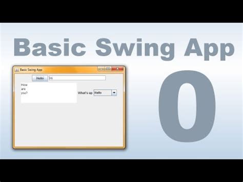 Java Swing Basic Swing Tutorial YouTube