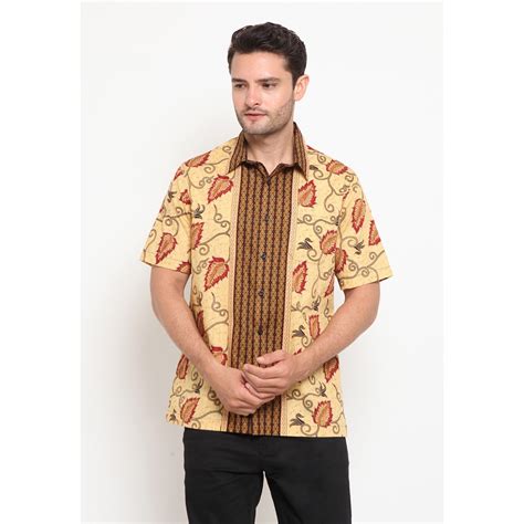 Model Baju Batik Pria Kombinasi Modern Terbaru