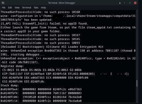 Bug Message Reloaded Config Has Not Been Found When Trying To Launch