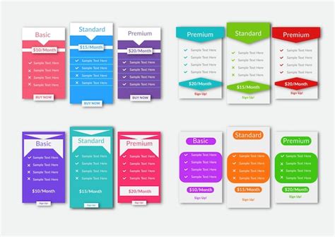 Premium Vector Pricing Packages Comparison And Subscription Stock