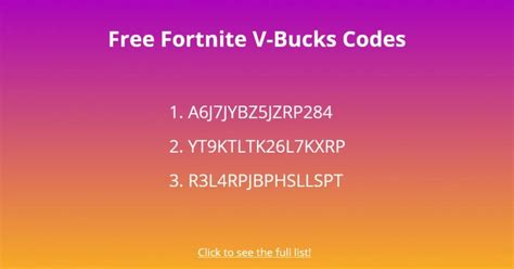 35 Free Fortnite V Bucks Codes Followchain
