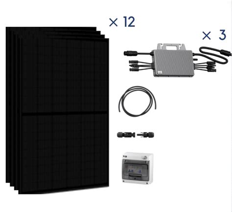 Kit Goliath Fb 6kw Triphasé Micro Onduleur Sans Fixation Ref